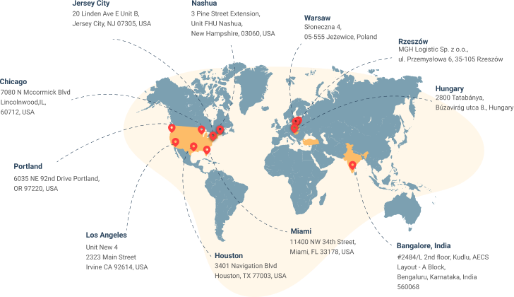 Warehouse Locations